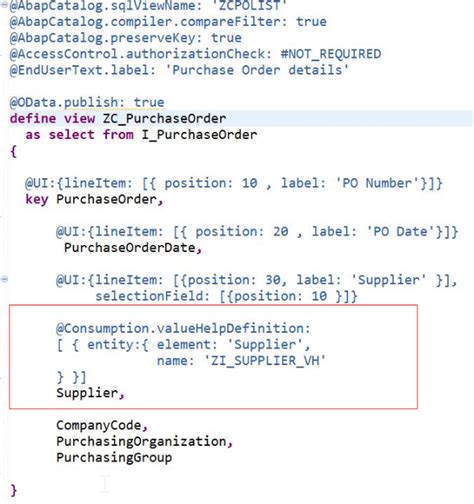 Sap Abap Central Fiori Elements Value Help On A Selection Field Within