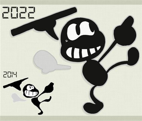 Mr Game And Watch Redraw By Bahamutgreen On Deviantart