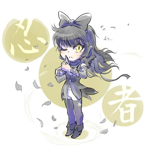 Safebooru 1girl Black Hair Blake Belladonna Boots Bow Chibi Gambol