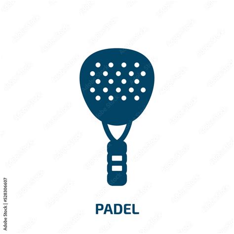 Padel Vector Icon Padel Racket Tennis Filled Icons From Flat Sports
