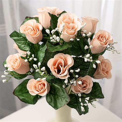 16 Colorfast Lillian Rose Bud Bush Nude Pink