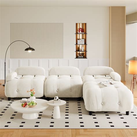 Modern Upholstered Sectional Sofa Couch Setmodular 108 L Shaped