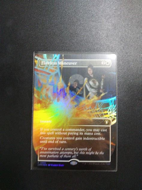 Flawless Maneuver R Borderless Foil Mtg Magic The Gathering Commander Master Variants Hobbies