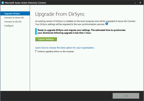 Microsoft Entra Connect Upgrade From Dirsync Microsoft Entra