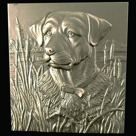 Dog In Reed 3d Model Stl Relief For Cnc Stl Format Furniture Dog 3d Stl