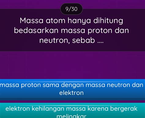 9 30 Massa Atom Hanya Dihitung Bedasarkan Studyx