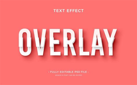 Premium Psd Overlay Text Effect