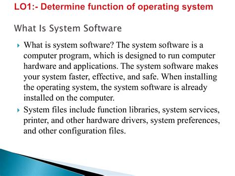 Installing And Optimizing Operating System Software PPT