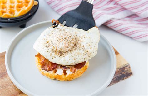 Keto Breakfast Chaffle Sandwich Perfect Keto