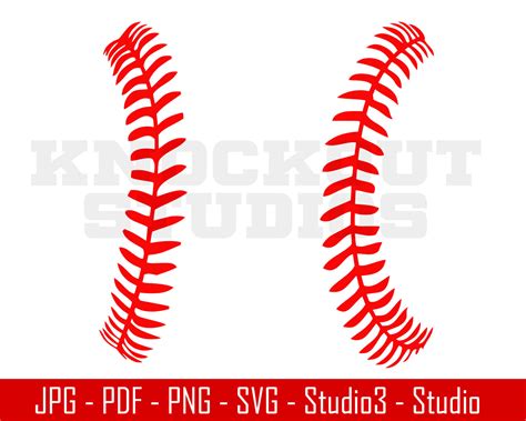 Baseball Stitches Silhouette At Getdrawings Free Download