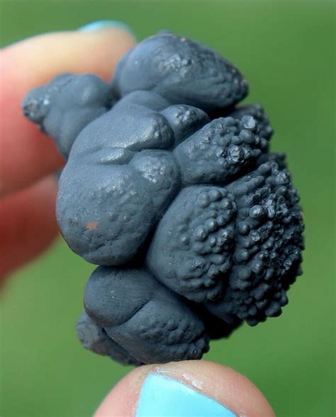 Merlinite Metallic Bubbly Black Botryoidal Psilomelane From Morocco