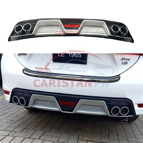 Universal Dual Exhaust Diffuser Black And Silver