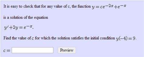 Solved The Solution Of A Certain Differential Equation Is Of Chegg