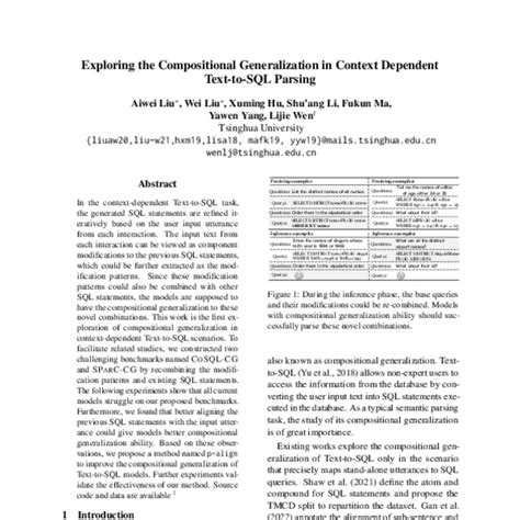 Exploring The Compositional Generalization In Context Dependent Text To