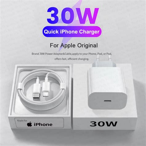 For Apple Original PD 30W USB C Charger For iPhone 12 11 14 13 Pro Max ...