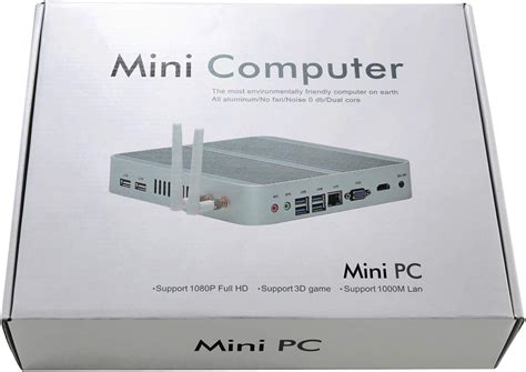 Kingdel Fanless Mini Desktop Computer Mini Pc With Intel I Cpu Gb Ram Gb Ssd Hd Port