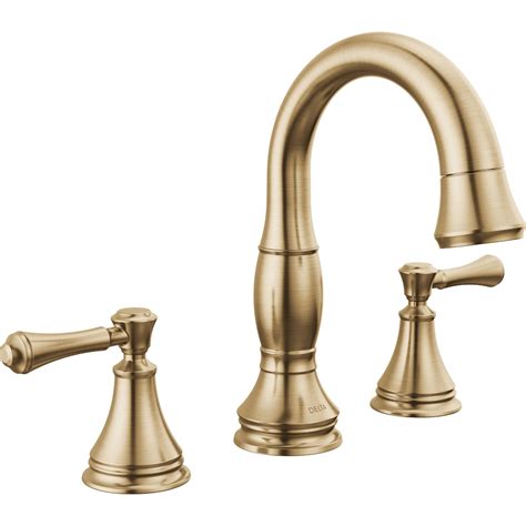 Delta Cassidy 8 In Widespread Two Handle Bathroom Faucet With Pull