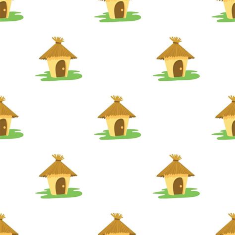Hut Pattern Seamless Vector 15065760 Vector Art At Vecteezy