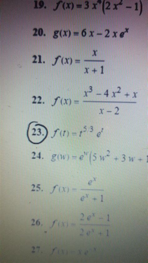 Solved Derivatives Find And Simplify The Derivative Chegg