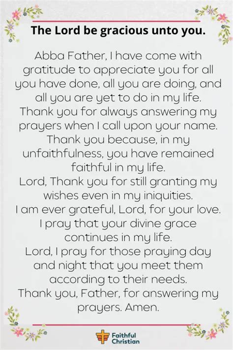 7 Prayers For Thanking God For Answered Prayers