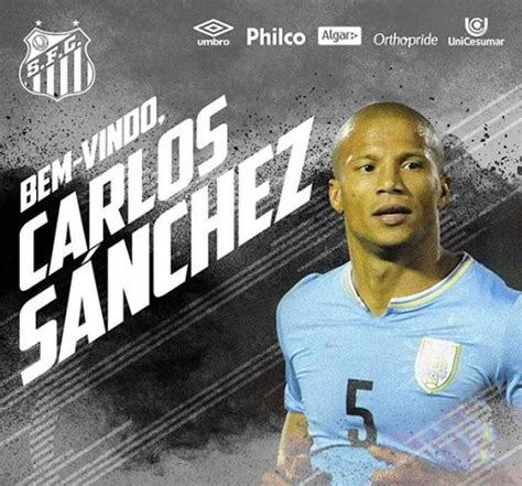 Carlos Sánchez é aprovado em exames médicos e assina contrato o Santos
