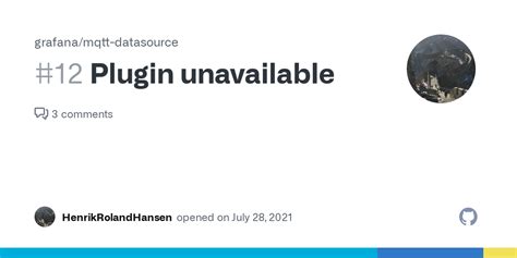 Plugin Unavailable Issue 12 Grafana Mqtt Datasource GitHub