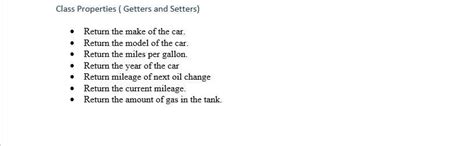 solved project requirements create a class that simulates