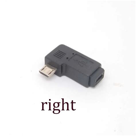 90 Degree Right Angle Adapter Micro Usb Type A B Male To Mini Usb