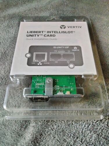 genuine vertiv liebert is unity snmp intellislot network card new ships
