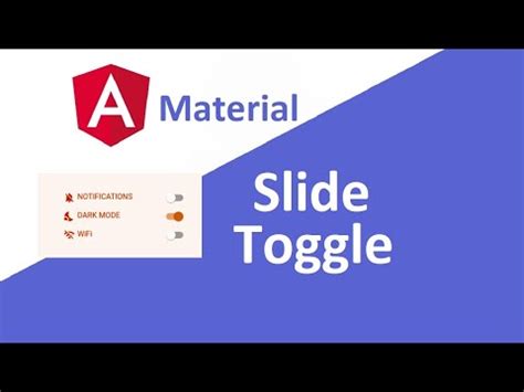 Angular Material Slide Toggle Angular Material Tutorial YouTube