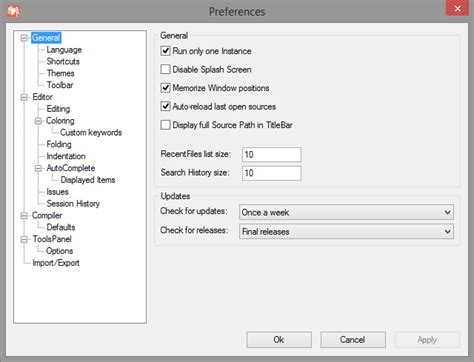 Customizing The IDE