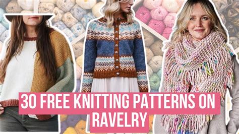 30 Free Knitting Patterns On Ravelry Knittingpattern Youtube