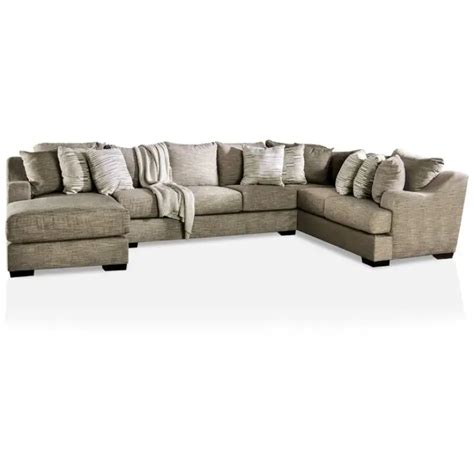 164 Wide Chenille Reversible Sofa Chaise VigsHome