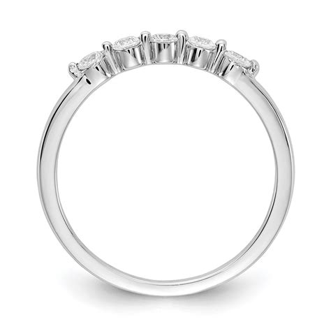 14k White Gold 5 Stone Diamond Ring Diamonds By Monet