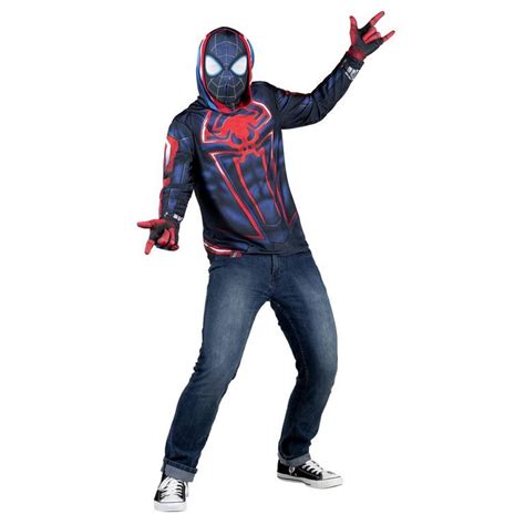 Jazwares Marvel Miles Morales 2099 Adult Costume Top Gamestop Exclusive