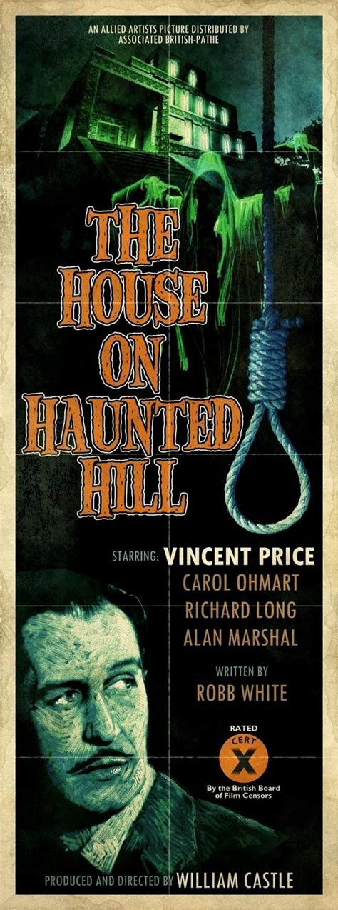 Price Was One Of The Best Horror Posters House On Haunted Hill