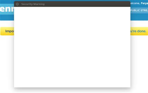 Java Security Warning Window Turn Blank In Ubuntu Stack Overflow