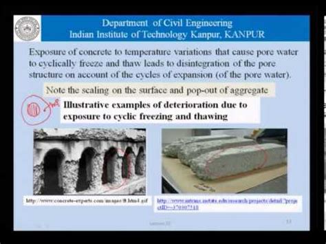 Mod Lec Carbonation And Freezing Thawing In Concrete Structures
