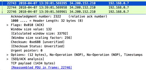 Network Tcp Handshake On A Response Which Frame Is Actually The Payload Network