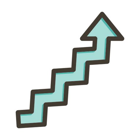 Zigzag Arrow Generic Color Lineal Color Icon