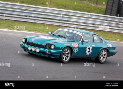 1994 Jaguar Xjs With Driver Tom Lenthall At The 2013 Cscc Snetterton Meeting Norfolk Uk Stock