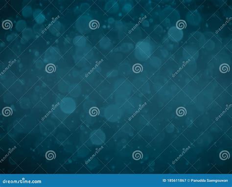 Blue Background With Soft Bokeh Lights Stock Illustration