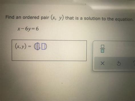 Solved Find An Ordered Pair X Y That Is A Solution To The Chegg Com