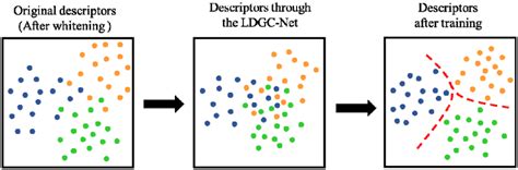 schematic diagram of the ldgc net in action descriptors on hard