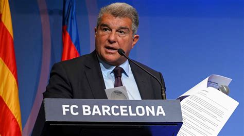 Barcelona President Joan Laportas Caso Negreira Press Conference As