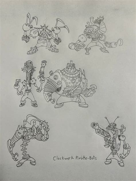One Piece Clockwerks Pirate Bots By Xxxstrawhatraikanxxx On Deviantart
