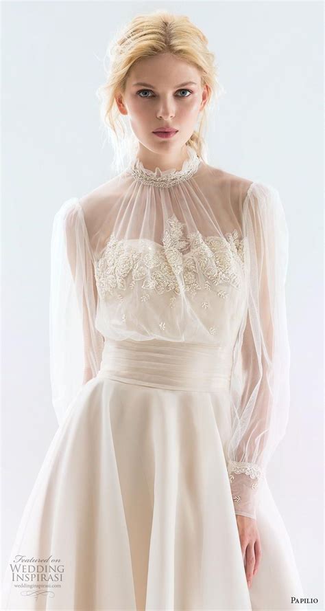 33 Elegant High Neck Wedding Dresses To Try Mrs To Be