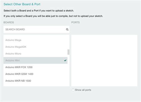 No Flavours Section On Select Board Dialog · Issue 146 · Arduinoarduino Pro Ide · Github