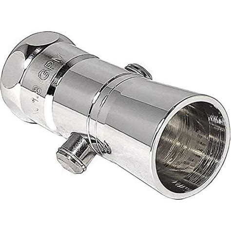 Avalon Brass Shower Head With Stop Shut Feature Push Button Flow