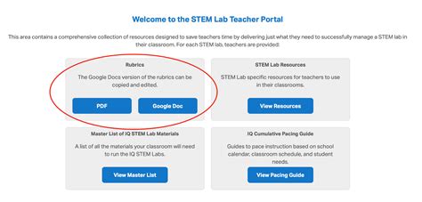 Teacher Support Materials In VEX IQ St Gen VEX Library